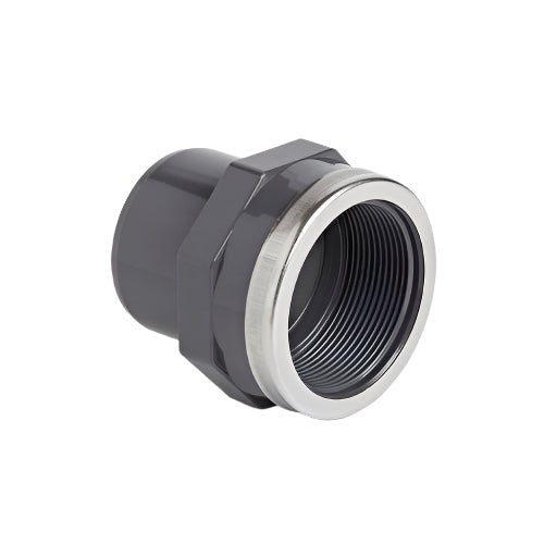 uPVC Metric Plain/Threaded S/S Reinforced Adaptor