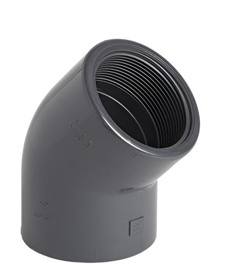 uPVC Threaded 45° Elbow