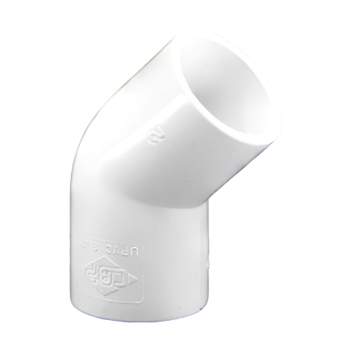 Solvent Waste Overflow 45° Elbow (White/Black)