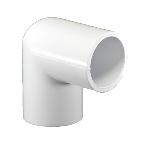 Solvent Waste 90° Overflow Elbow (White/Black)