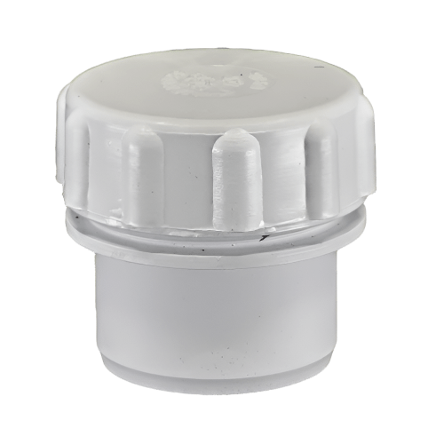 Solvent Waste Access Cap (White/Black)