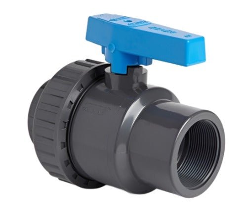 uPVC Standard Double Union Threaded Ball Valve - EPDM