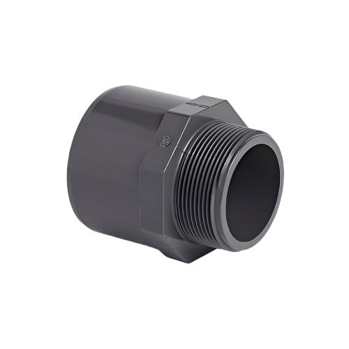 uPVC Metric Plain/Threaded Adaptor - Female Plain x Male Threaded