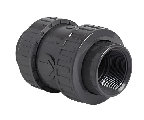 uPVC Threaded Double Union Foot Valve - EPDM