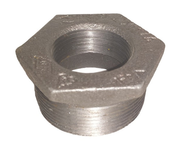 BLACK MALLEABLE IRON REDUCING BUSH BSPT