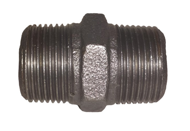 BLACK MILD STEEL PIPE / TUBE SELF COLOUR THREADED
