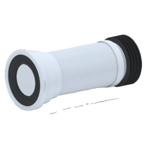 260 - 560mm FLEXI STRAIGHT PAN CONNECTOR c/w METAL SPIRAL