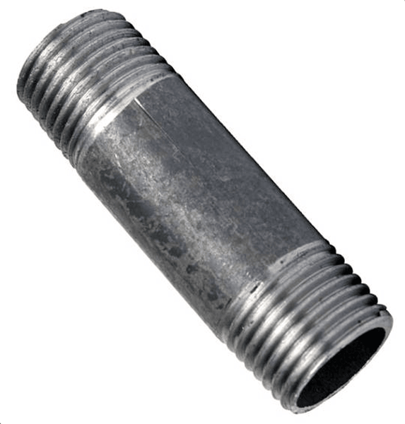 Black/Self Colour Steel Pipe up to 900mm - Threaded Both Ends