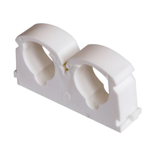 White Double Hinged Clip - Pack Of 10
