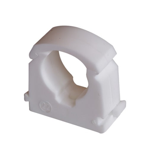 White Single Hinged Clip - Pack Of 10